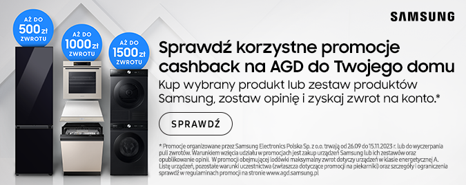 Od kuchni aż po łazienkę - start kilku promocji cashback na wybrane ...